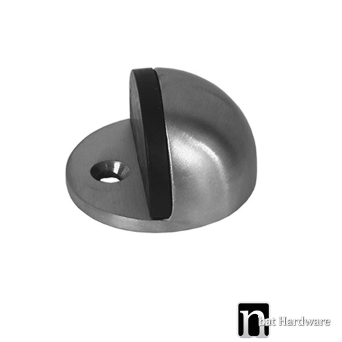 75mm Black Round Door Stop with Base | nBat Hardware