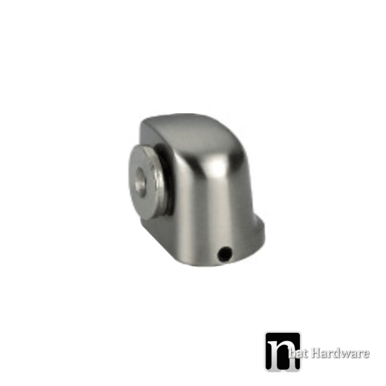 Modern Matt Black Round Magnetic Door Stops | nBat Hardware