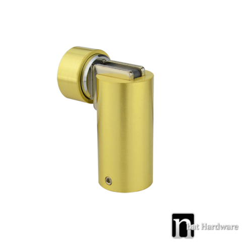 Cylinder Magnetic Door Stops - Brass Finish | nBat Hardware