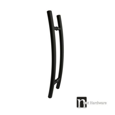 Matt Black Entry Door Pulls 800mm Fitzgerald | nBat Hardware