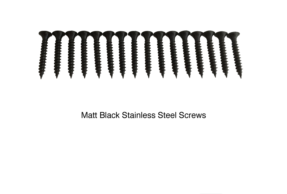 matt black stainless steel screws | nBat Hardware