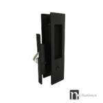 Matt Black Sliding Door Key Lock Set | nBat Hardware