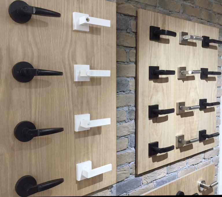 Pure White Finish Square Dummy Door Handle | nBat Hardware