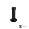 75mm Black Round Door Stop with Base | nBat Hardware