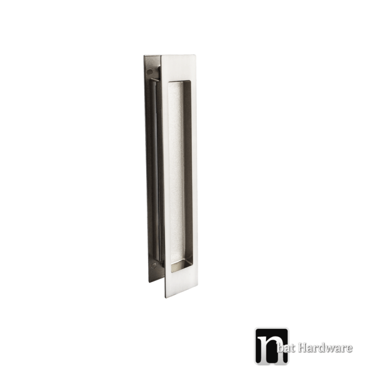 Satin nickel finish sliding door handles | nBat Hardware