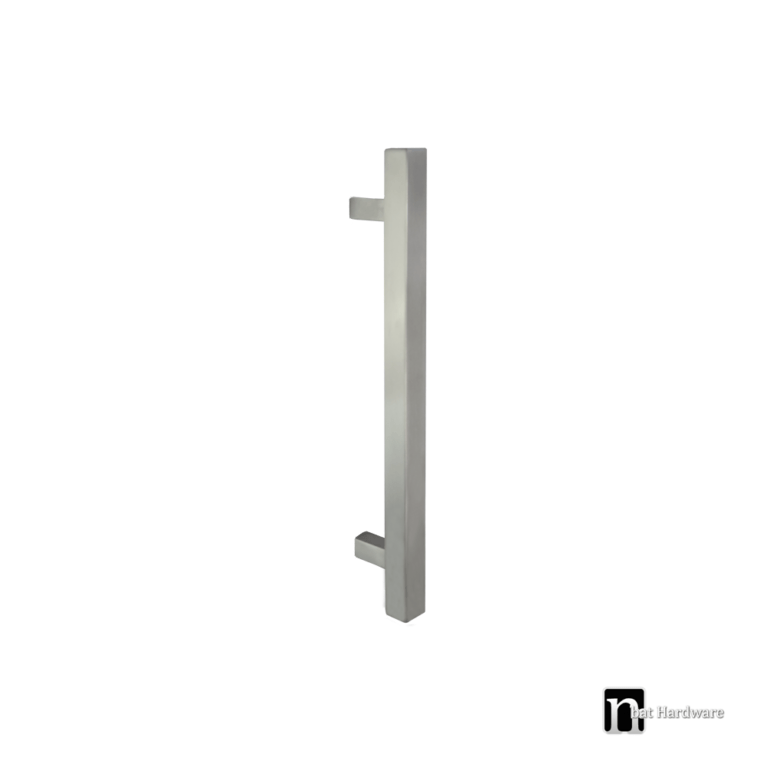 800mm Matt Black Square Entry Door Pulls | nBat Hardware