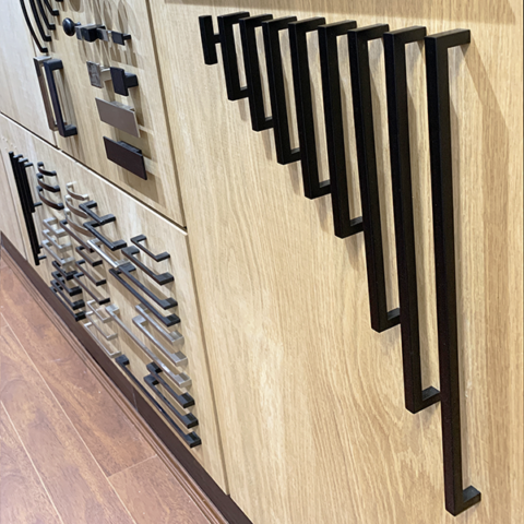 500mm Matt Black kitchen Handle Russell Series | nBat Hardware
