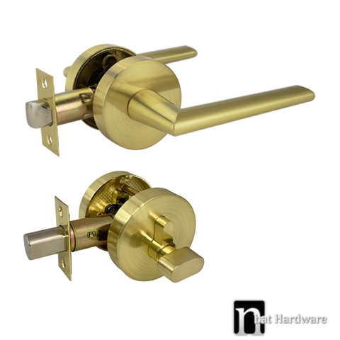 Elphinestone Series Lockset - Brass Finish | nBat Hardware