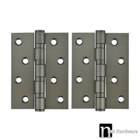 3mm Heavy Duty Door Hinges - Gunmetal Finish | nBat Hardware