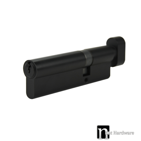 Matt Black 100mm Offset Euro Single Cylinder | nBat Hardware
