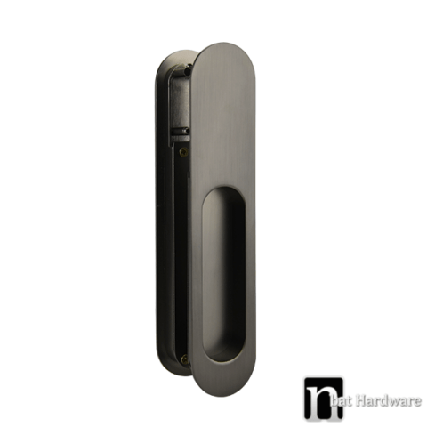 Gunmetal Finish Sliding Passage Handle Set - Corolla Series