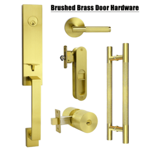 nbat brushed brass finish door hardware | nBat Hardware