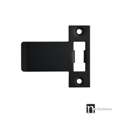 Roller Tongue Latch Extended Strike Plate - Black Finish