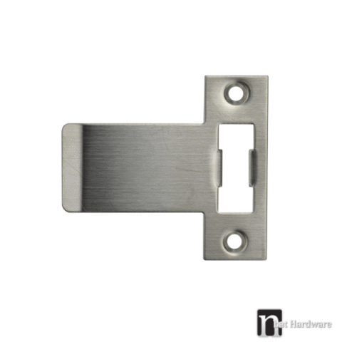 Roller Tongue Latch Extended Strike Plate - Stainless Steel